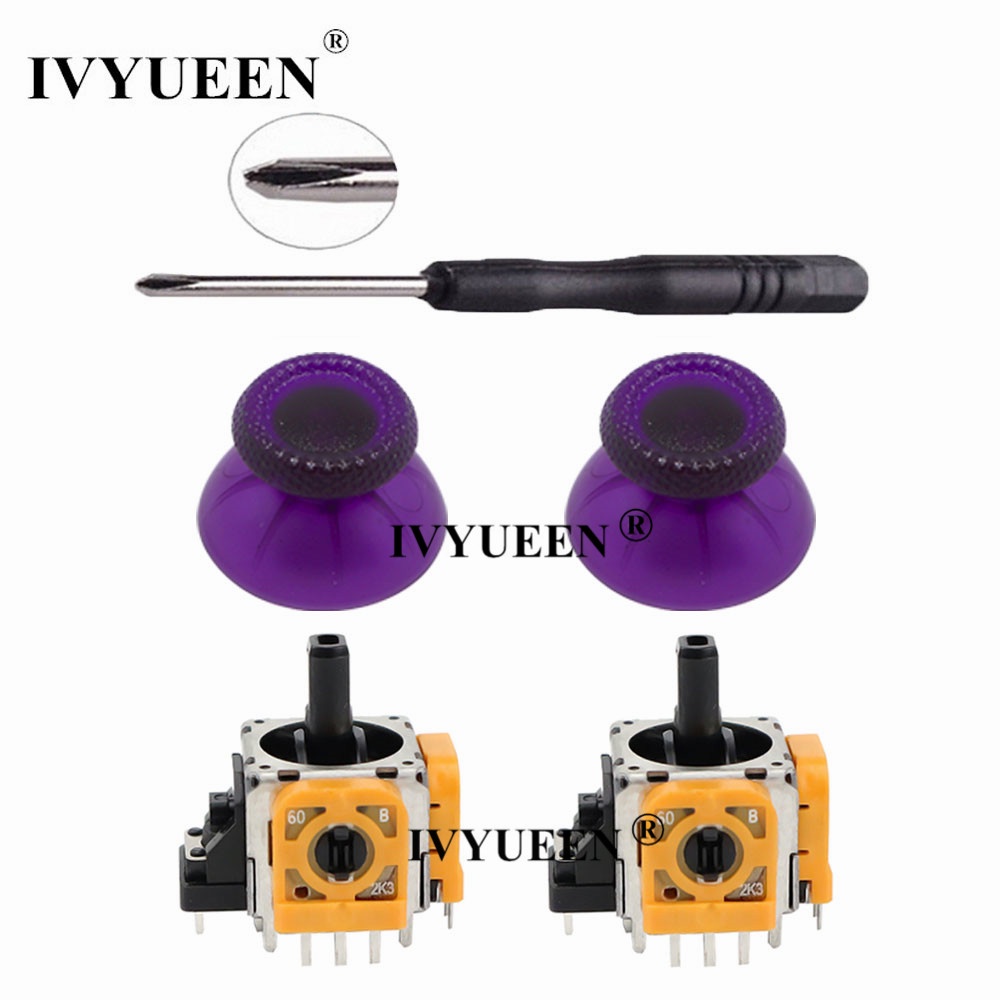 IVYUEEN 2 Sets for PlayStation 5 PS5 DualSense Controller 3D Analog Stick Sensor Module ...