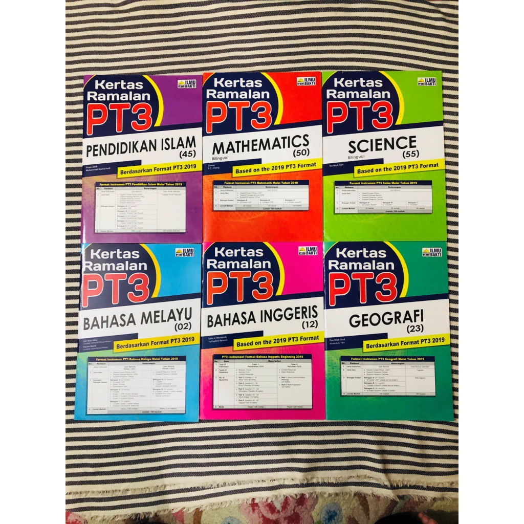 KERTAS RAMALAN PT3_ULANGKAJI PT3_ILMU BAKTI | Shopee Malaysia