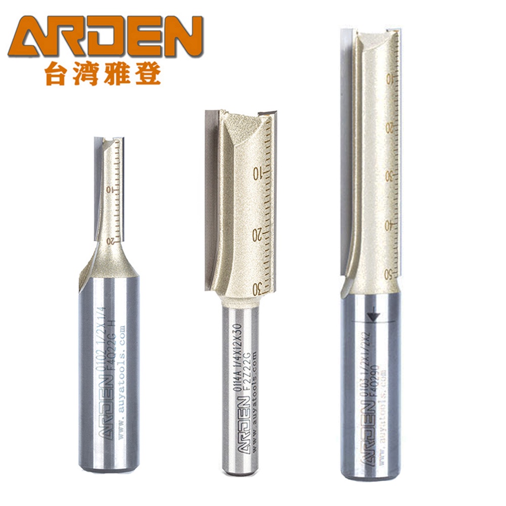 Arden 2 Flutes Straight Bit Carbide Alloy Woodworking Straight Router ...