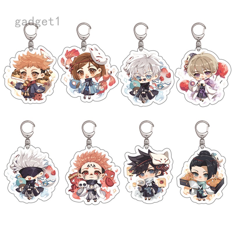 Gadget Jujutsu Kaisen Keychain Anime Gojo Satoru Cosplay Acrylic Key ...