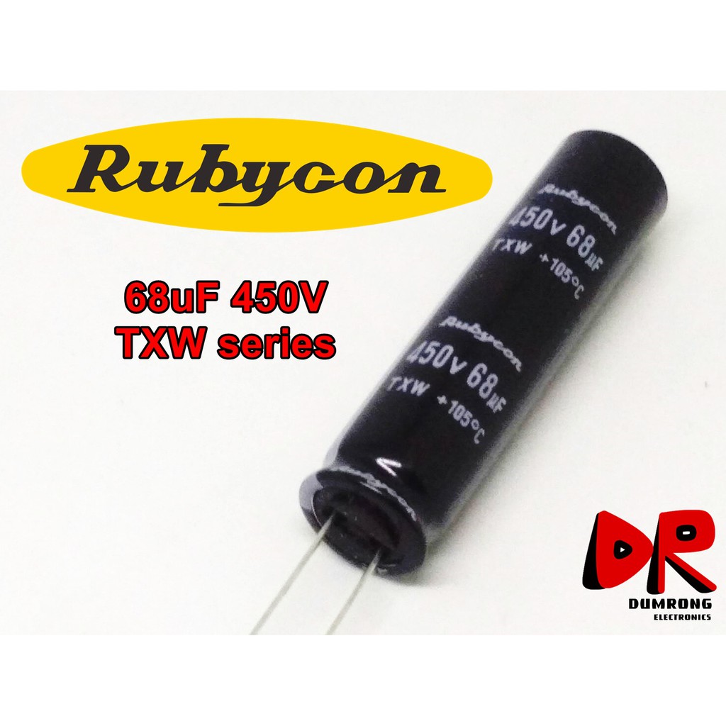 (2pcs) 68uF 450V capacitor Rubycon TXW QXW | Shopee Malaysia