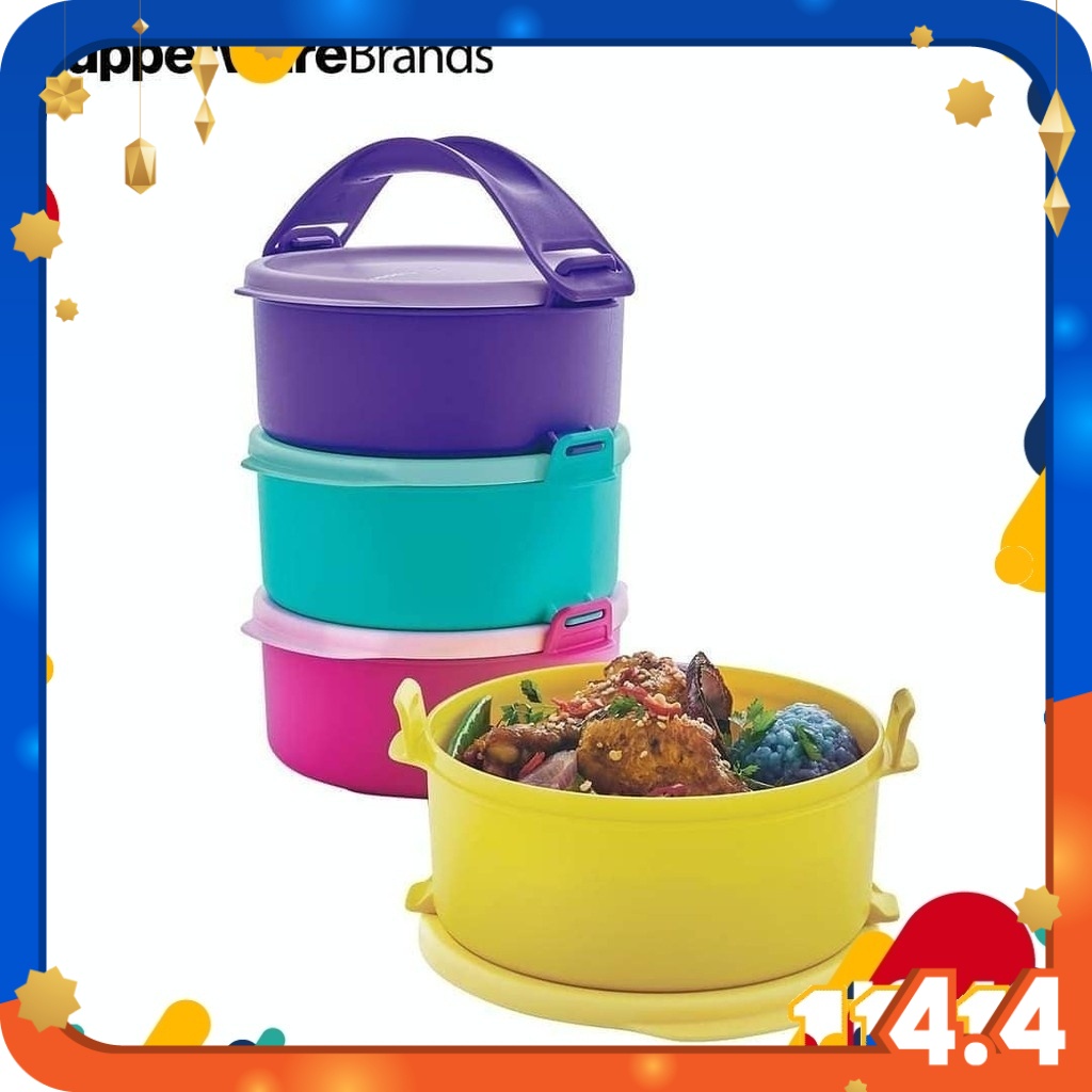 TUPPERWARE | Tupperware Tup Tiffin Set 550ml (4) 🔥HOT ITEMS🔥 | Shopee ...