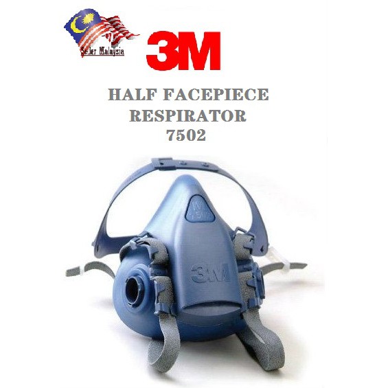 3M 7502 Reusable Half Facepiece Silicone Respirator (Mask Only ...