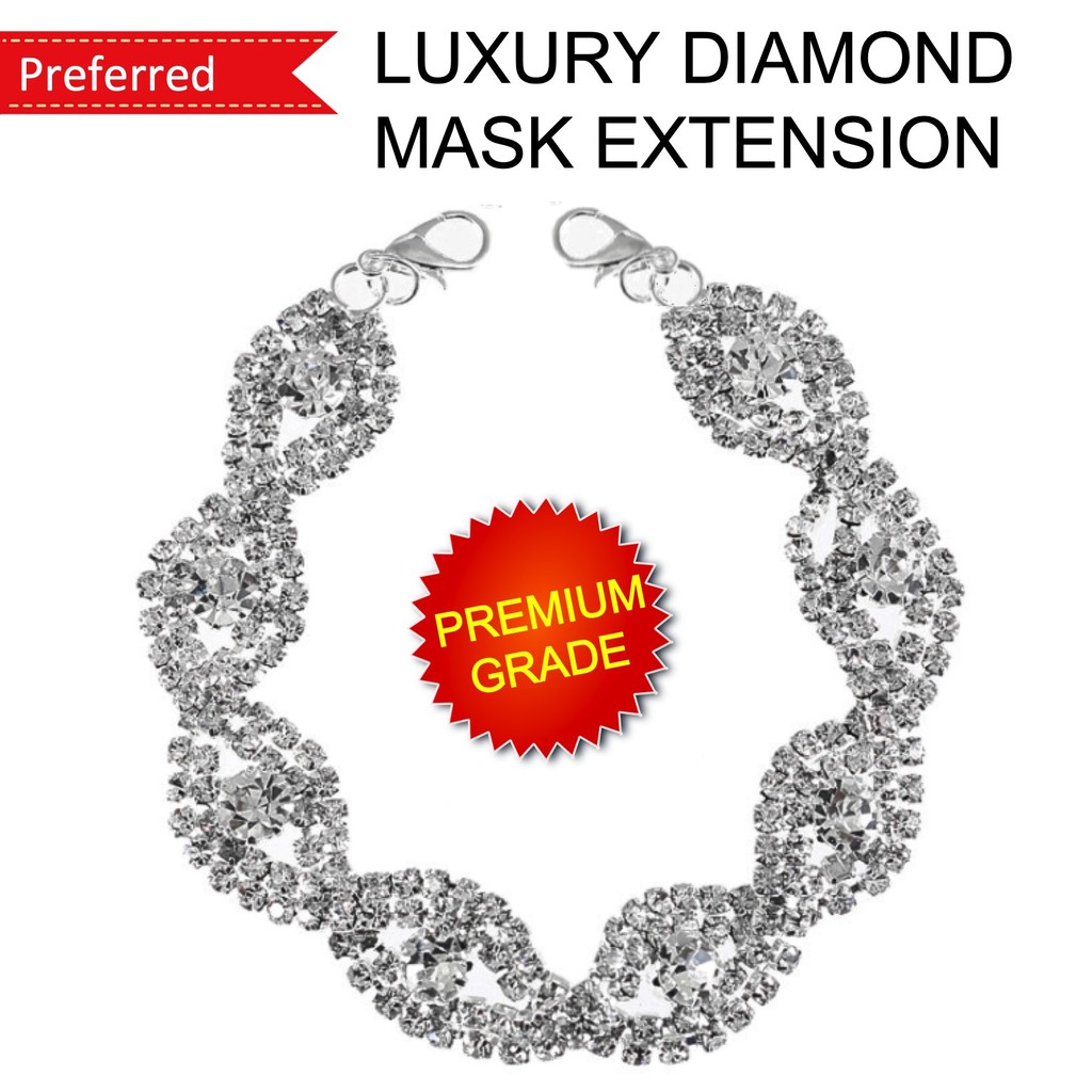 Luxury Crystal Mask Extension I Mask Connector I Mask Extender I Mask ...