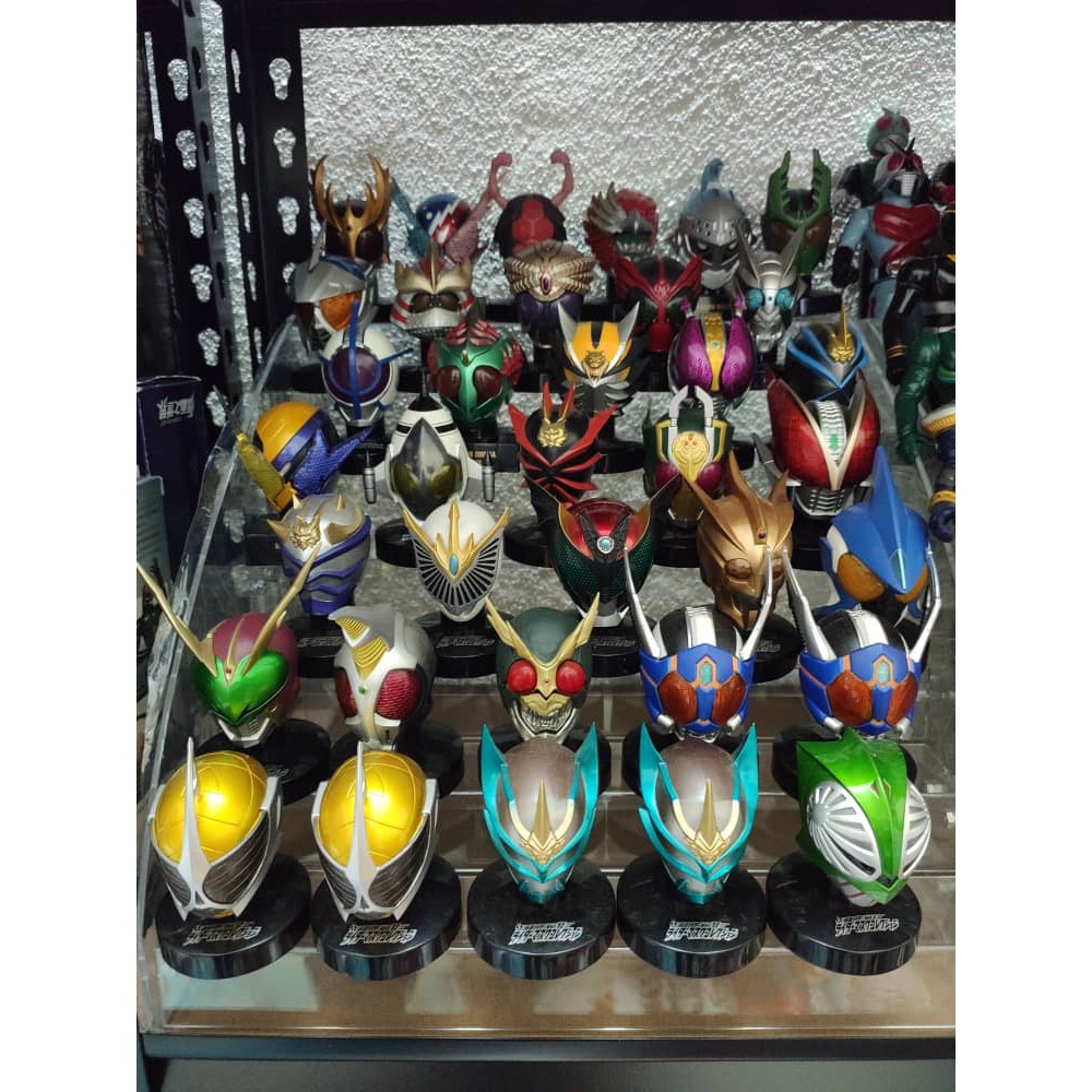 Rider Mask Collection Kamen Rider RMC Head Display Original Bandai ...
