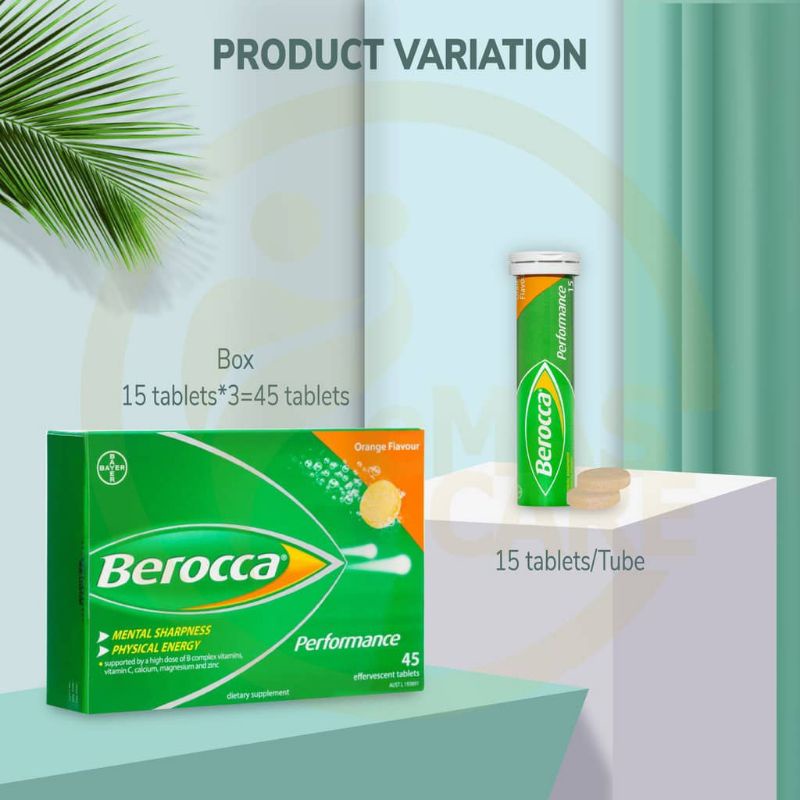 Berocca effervescant orange (15,30,45 tablet )/berocca performance ...