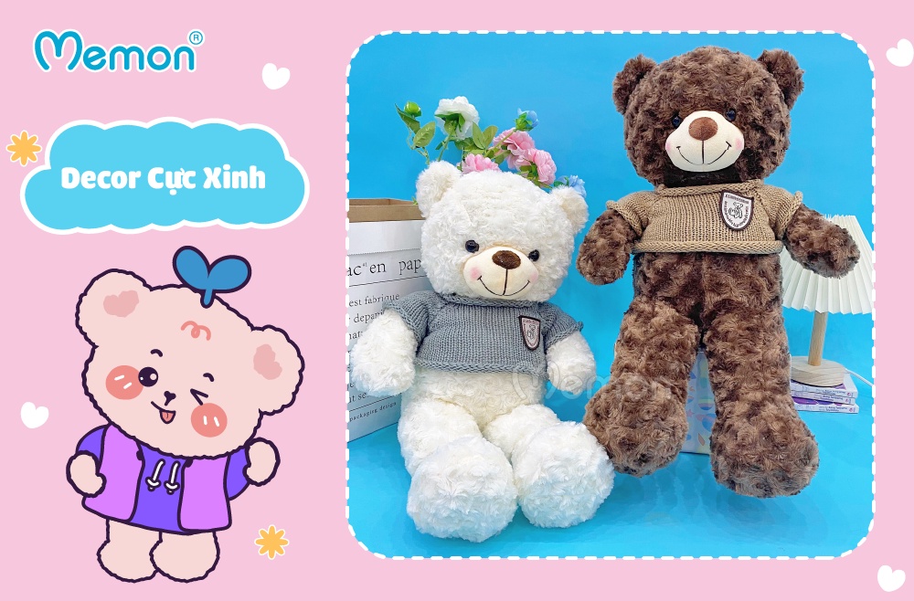 Memon Premium Blush Twisted Teddy Bear | Shopee Malaysia