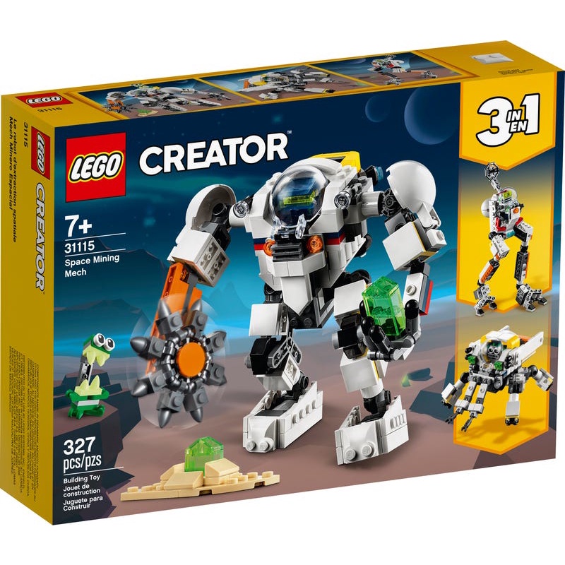[MYKIDZMALL] LEGO Creator 3in1 Space Mining Mech (31115) | Shopee Malaysia