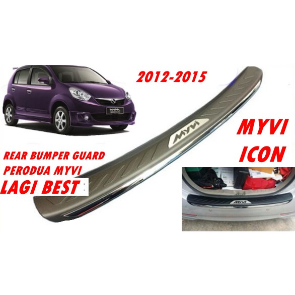 PERODUA MYVI LAGI BEST ICON 2012 - 2015 REAR BUMPER GUARD | Shopee Malaysia