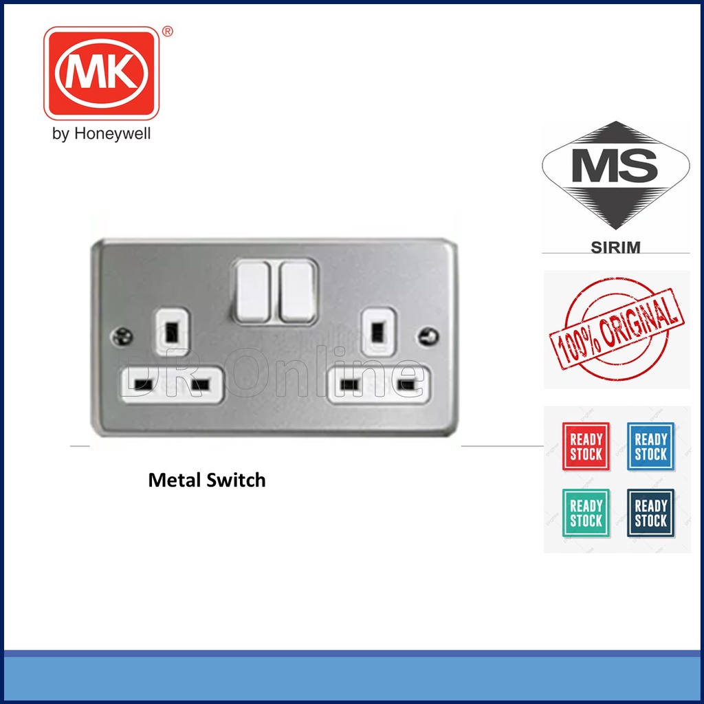 MK METAL CLAD SWITCH SOCKET & SWITCHES /PLUG 100% ORIGINAL(SIRIM ...