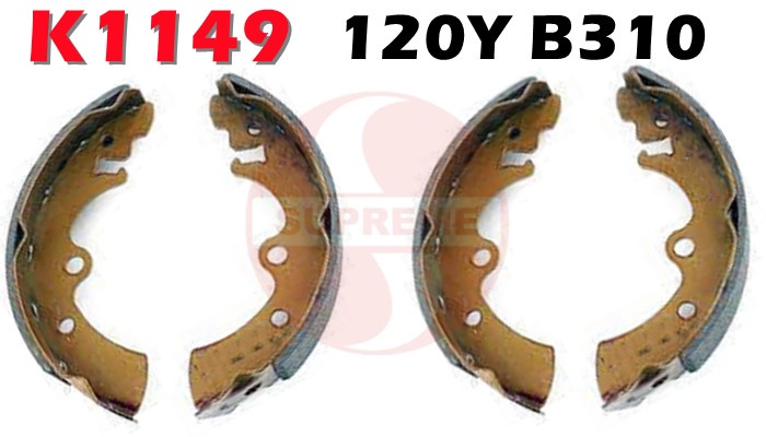 S2U Rear Brake Shoe Nissan Datsun 120Y B310 1977-1981YR K1149 Pam Kasut Brek Lining Belakang ...