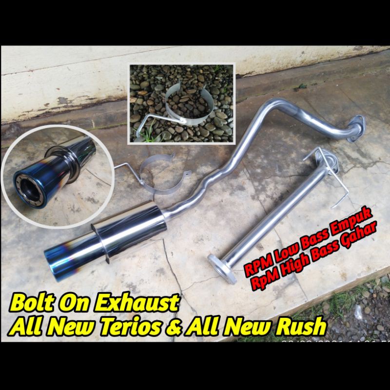 Bolt On All New Terios & All New Rush Plug N Play Exhaust (Easily ...