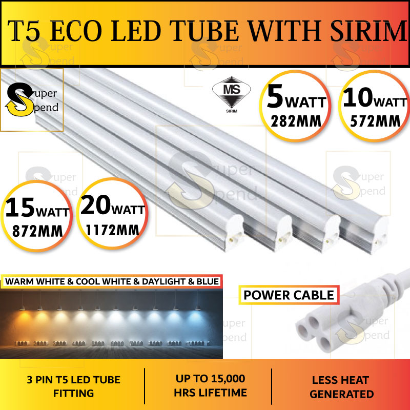 [ T5 ] 3 pin ECO LED Fluorescent Complete Set LED Downlight Tube ...