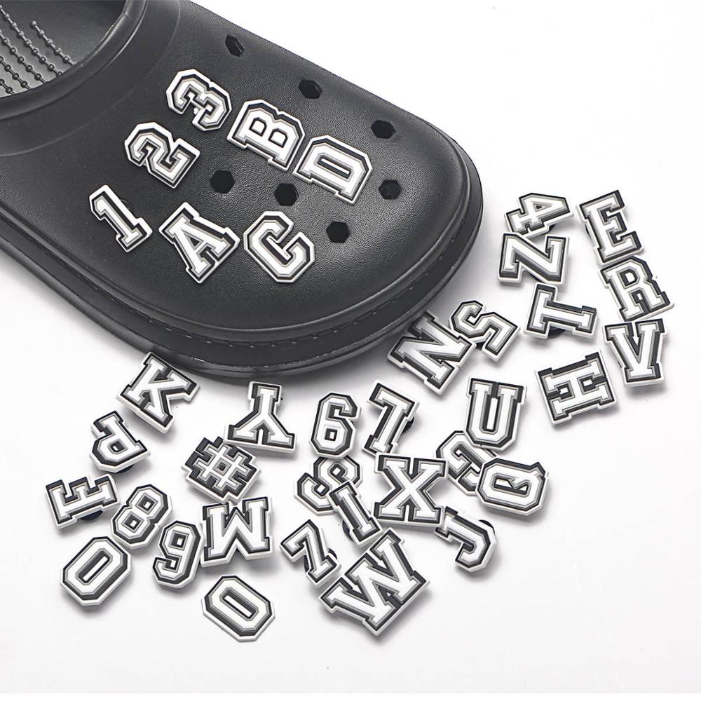DIY Cartoon jibbits Letters for croc Bae Clog Alphabet jibbits Number ...