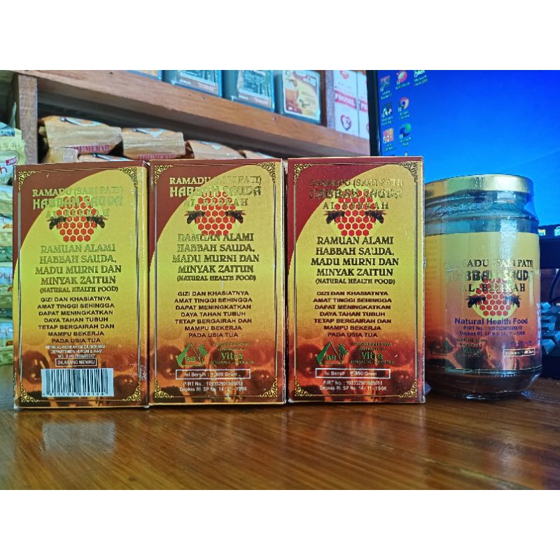 Ramadu Al Berkah-Madu Sari Pati Habbatussauda Olive Oil Original 100% ...