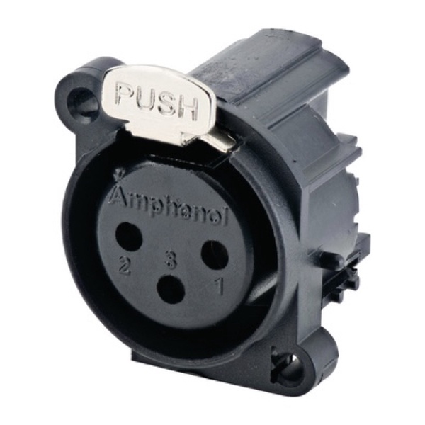 AC3FAH-AU-PRE 3 POLE PIN (MALE) PLUG. XLR AC AUDIO CABLE CONNECTOR ...