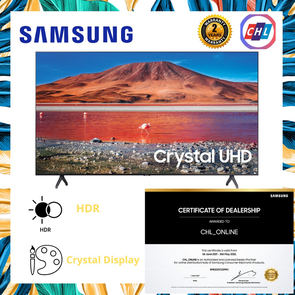 SAMSUNG 65" (Send By Lorry+Authorised Dealer)Crystal UHD 4K Smart TV UA ...