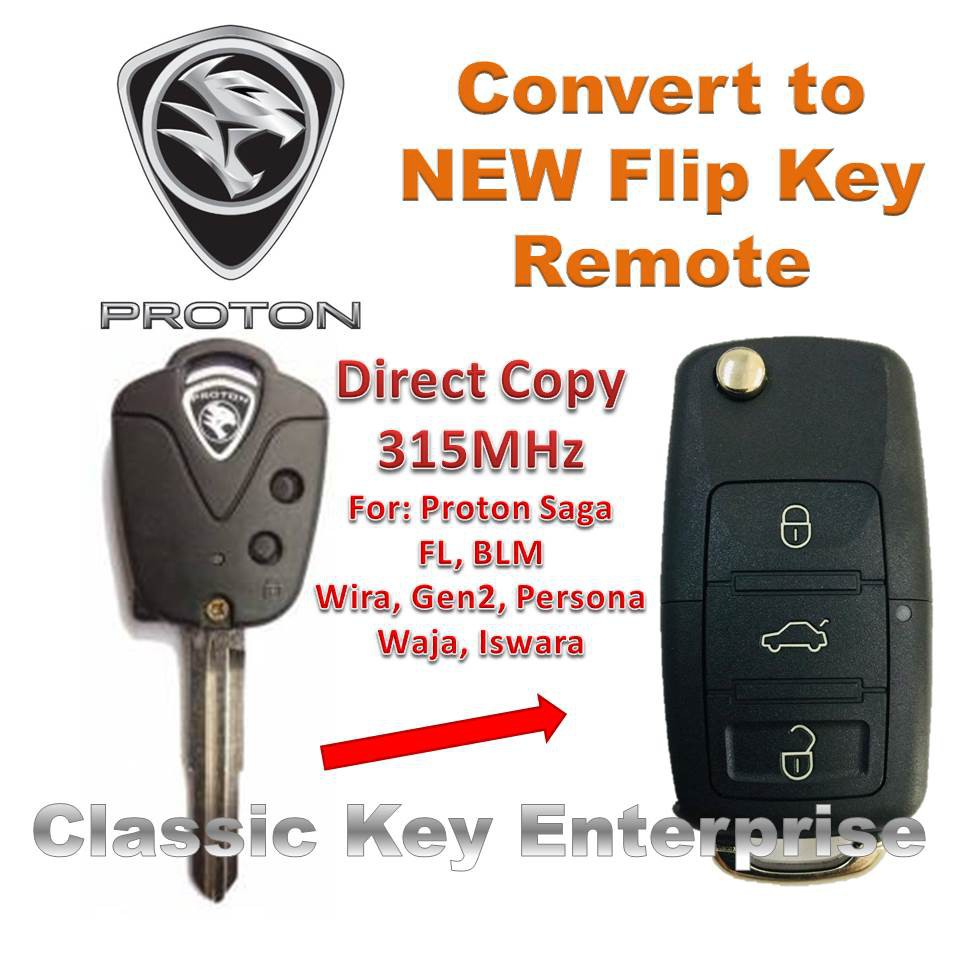 waja。 D.I.Y Proton Remote Flip Key Wira Waja Saga Blm Fl Persona GEN2 ...