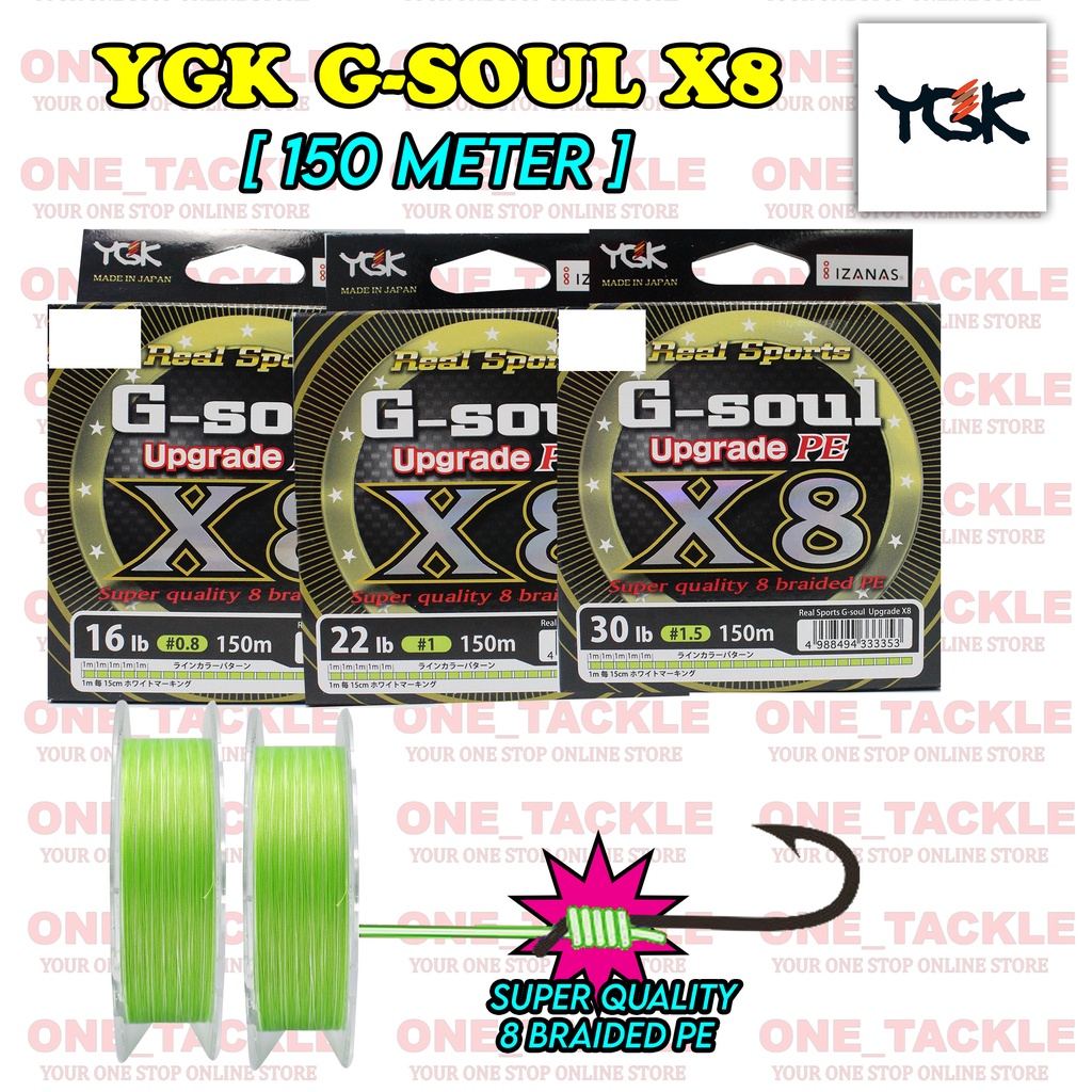 YGK G-SOUL X8 UPGRADE LINE 150 METER | Shopee Malaysia