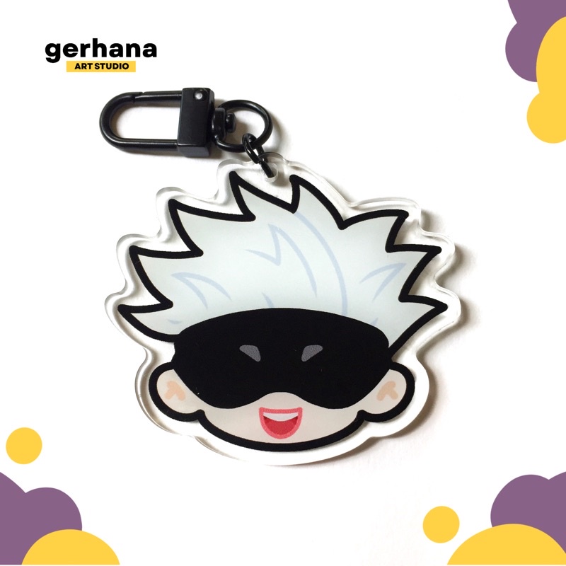 Jujutsu Kaisen Anime Chibi Acrylic Keychain | Gojo Nanami Yuji Nobara ...