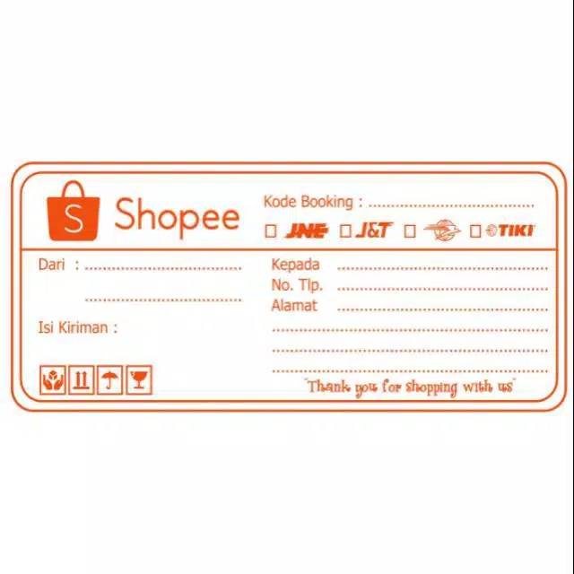 Online Shop Shipping Labels (SHOPEE - 100 sheets) | Shopee Malaysia