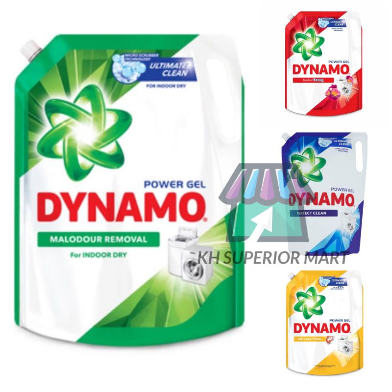 Dynamo Power Gel Liquid Detergent Refill 2.4KG READY STOCK | Shopee ...