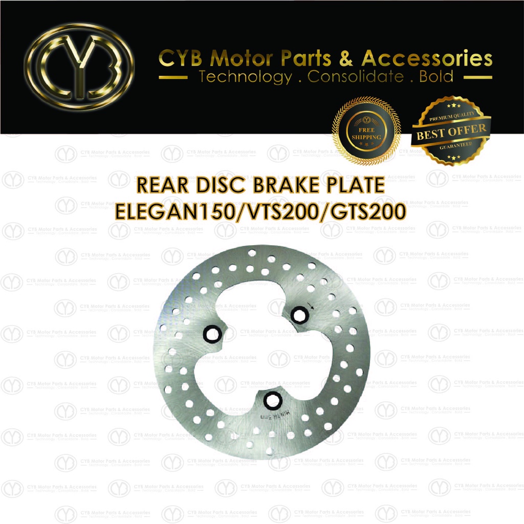 Rear Disc Brake Plate ELEGAN150 GTS200 VTS200 Plat Brek Cakera Belakang ...