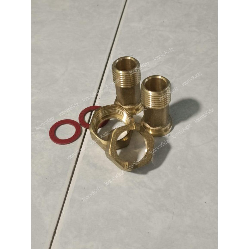 1/2" Syabas Water Meter Brass Fitting Coupling Nut (1 pair) | Shopee ...