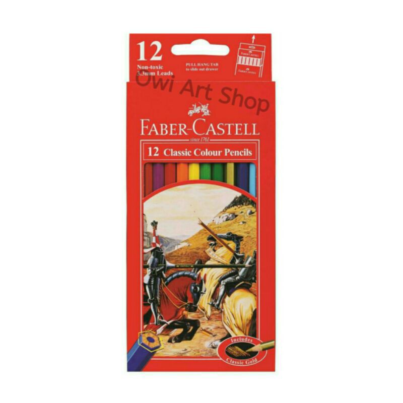 Faber Castell Classic Colored Pencils 12 Colors (Long) | Shopee Malaysia