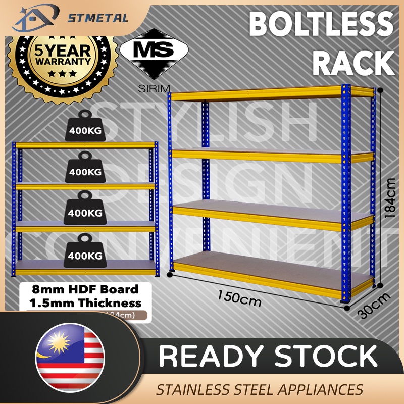 (BUATAN MALAYSIA) HP032 Heavy Duty Boltless Rack Shelving Racking ...