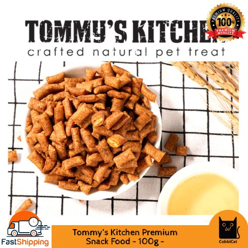 Tommy’s Kitchen Premium Crunchy Bites 100g- Cat Treats/Cat Biscuit/Cat ...
