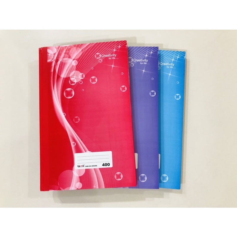 Uni Paper-Hard Cover Note Book complete foolscap 400pages /50GSM ...