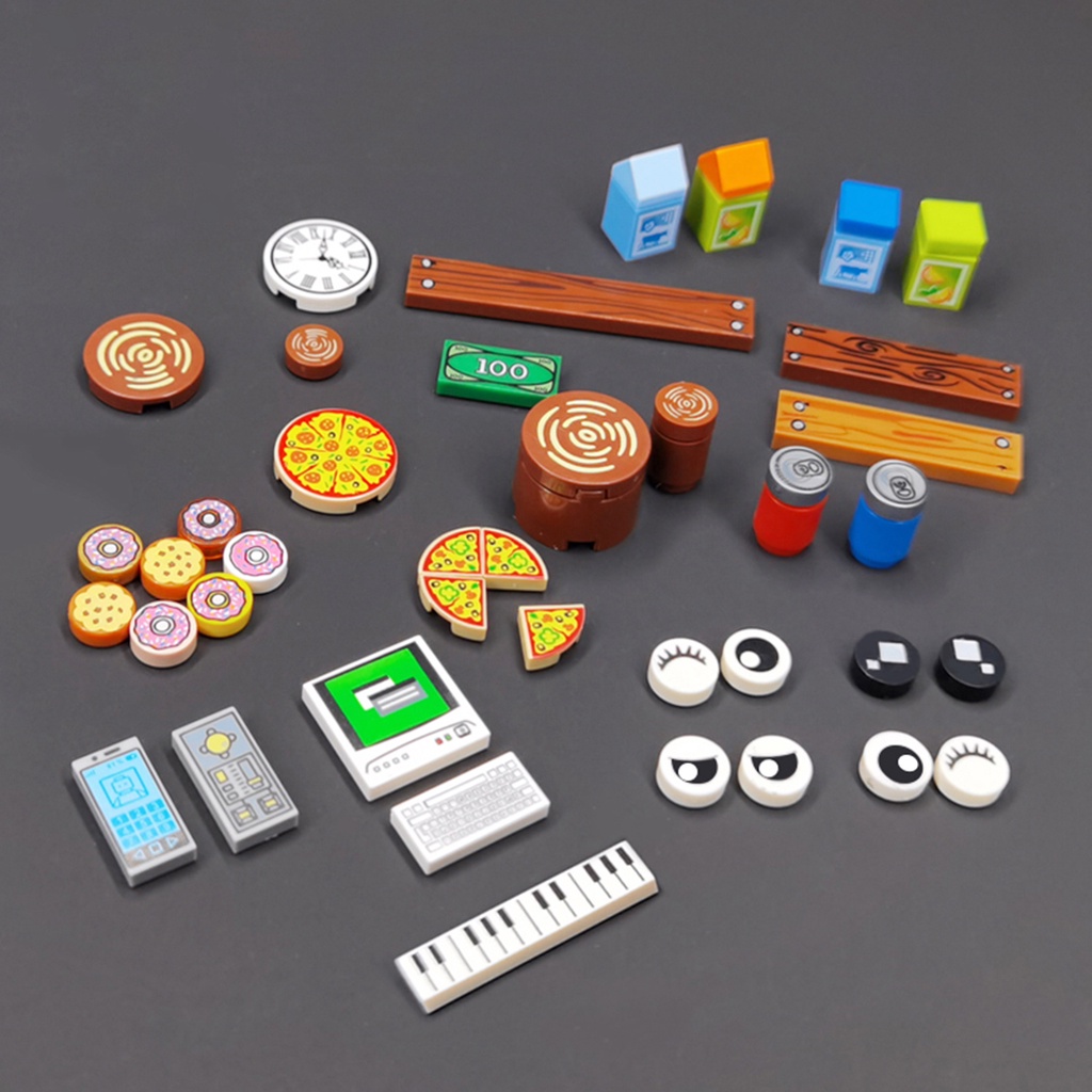 MOC Printed Building Road Sign Blocks Tile Toys Kids Learning Education ...