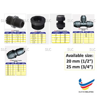 EASY FIT Poly Pipe Fittings Connector / Penyambung Poli Paip / PP ...
