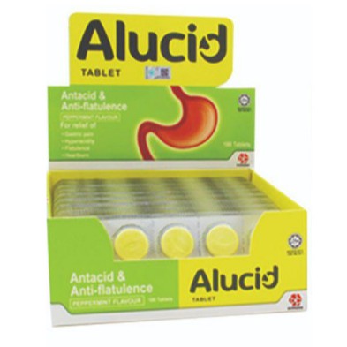 Alucid Tablet Antacid & Anti-flatulence 18 x 10's Exp: 01/2026 | Shopee ...