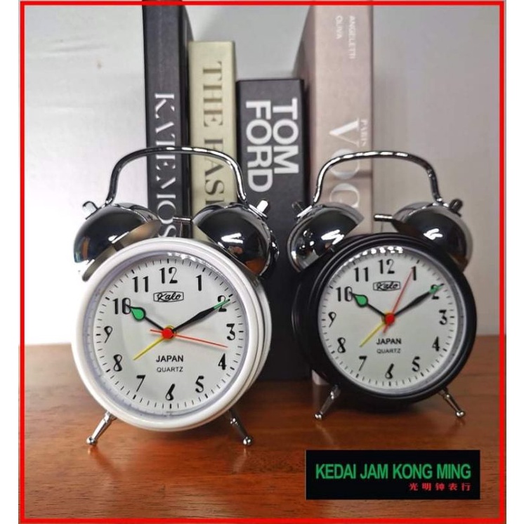 JAPAN Classic Large Twin Bell Loud Sound Alarm Clock With On & Off ...