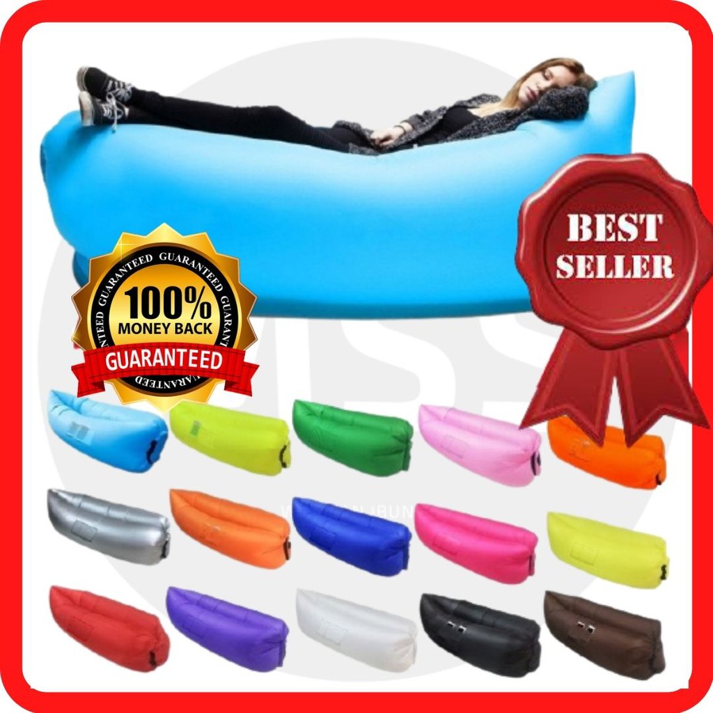 💥NEW ITEM💥INFLATABLE WIND PICNIC CAMPING LAMZAC AIR LAZY SOFA LOUNGE ...