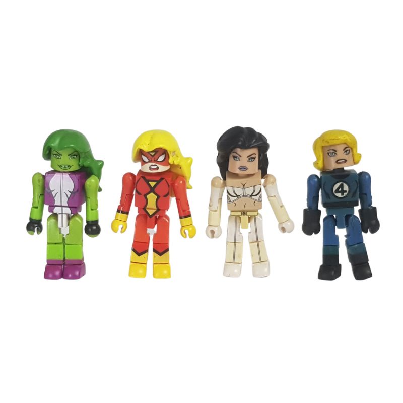 Marvel Minimates Figure (Set of 4) - Spider-Woman Invisible Woman She ...