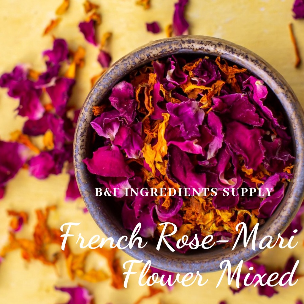 Edible Flower Petals Flakes Dried cornflower Mixed petals Marigold Rose ...