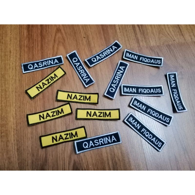 📌Nametag sulam sekolah | Tanda nama baju/tudung 🔥 | Shopee Malaysia