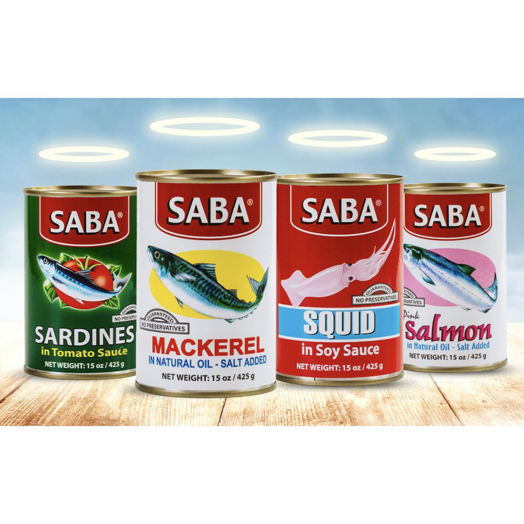 SABA SEAFOOD - SARDINES/ SQUID/ MACKEREL/ GINATAANG TULINGAN | Shopee ...