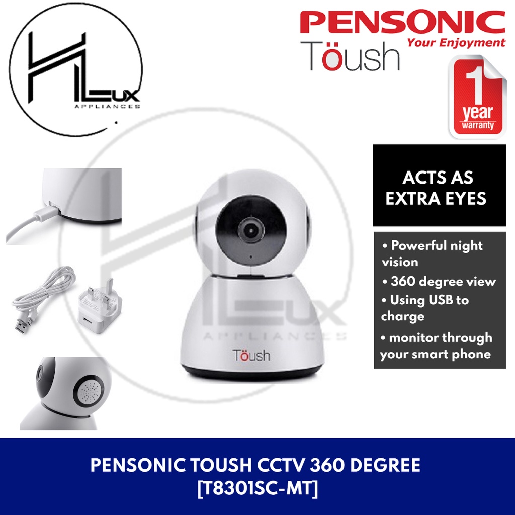 PENSONIC TOUSH CCTV - CAN MONITOR THROUGH SMART PHONE [ T8301SC-MT ...
