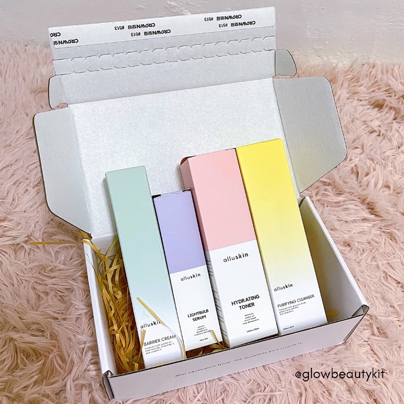 (24 JAM POSTAGE) Alluskin Skincare Set (Acne/Dry/Sensitive/Pores ...