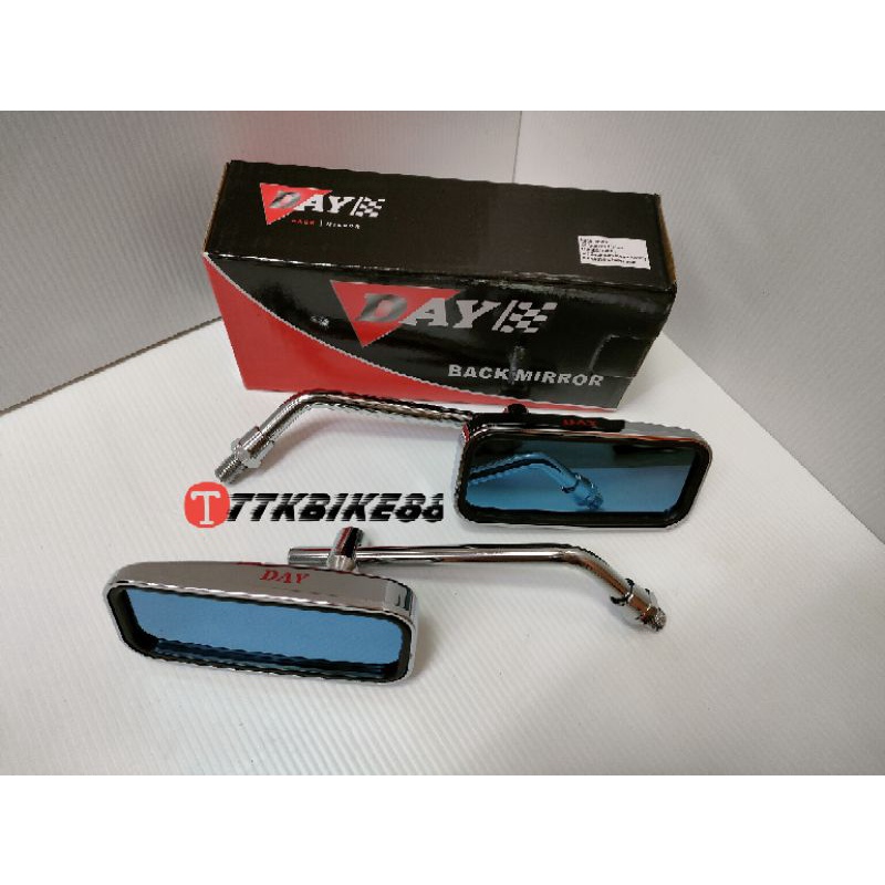 SIDE MIRROR DAY CHROME HONDA YAMAHA SUZUKI GBO EX5 DREAM WAVE LC135 Y15 ...