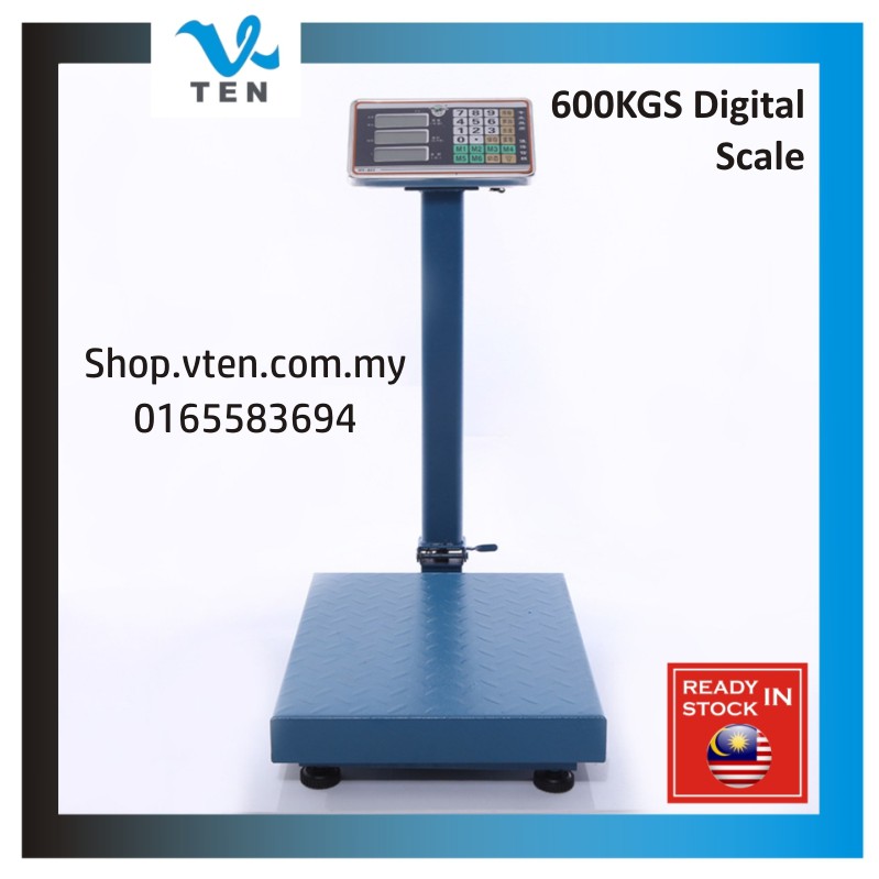 Recharge 600KGS Digital Weighing Scale Electric Platform Scale Digital ...