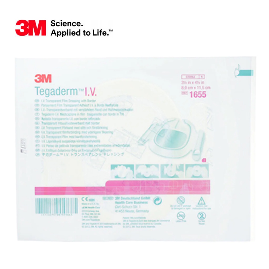 3M Tegaderm Transparent Film Dressing with Border 1655 | Shopee Malaysia