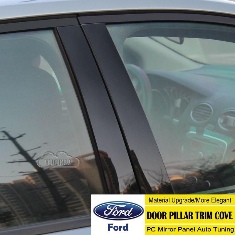 New Car Window B Pillars Mirror Posts Sticker Decal Auto Tuning Car ...
