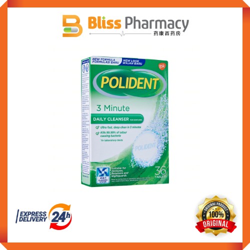 GSK Polident Denture Daily Cleanser 3 Minute Pembersih Harian 3 Minit ...