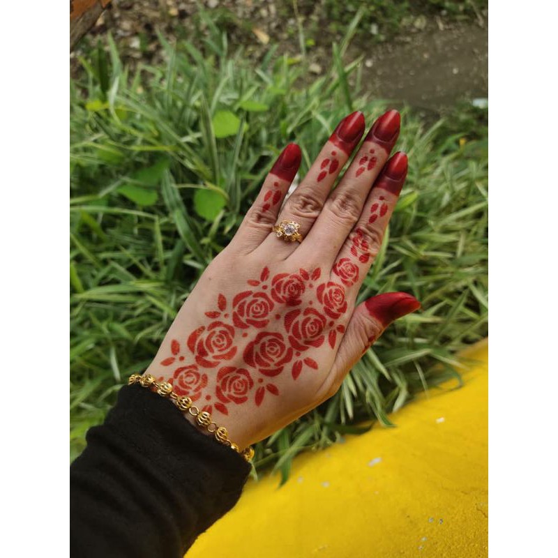 Sticker Inai Design D033 (Tahun baru 2024) | Shopee Malaysia