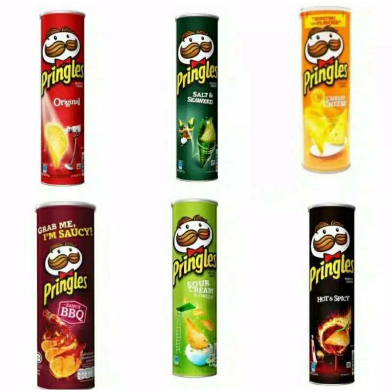Pringles ALL VARIANT 107 GRAM/PRINGLES Potato Chips/PRINGLES | Shopee ...